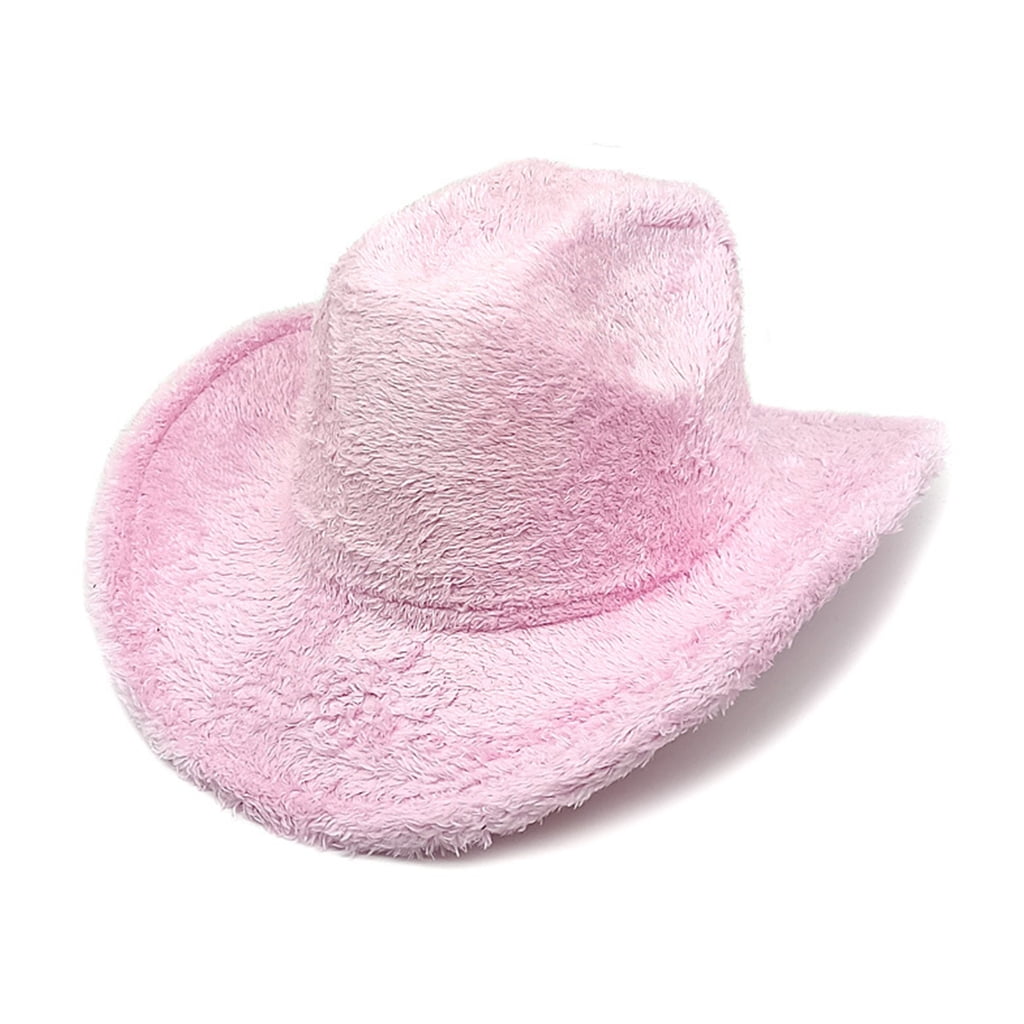MOMOJIA Cool Disco HatFur--Plush Cowboy Hat for Carnivals Music ...