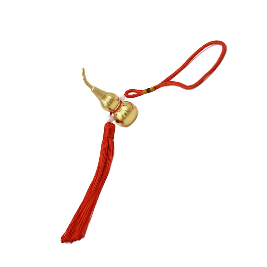 MOMOJIA Copper Gourd Pendant Tassels Charm Symbolic Fengshuis Decors ...