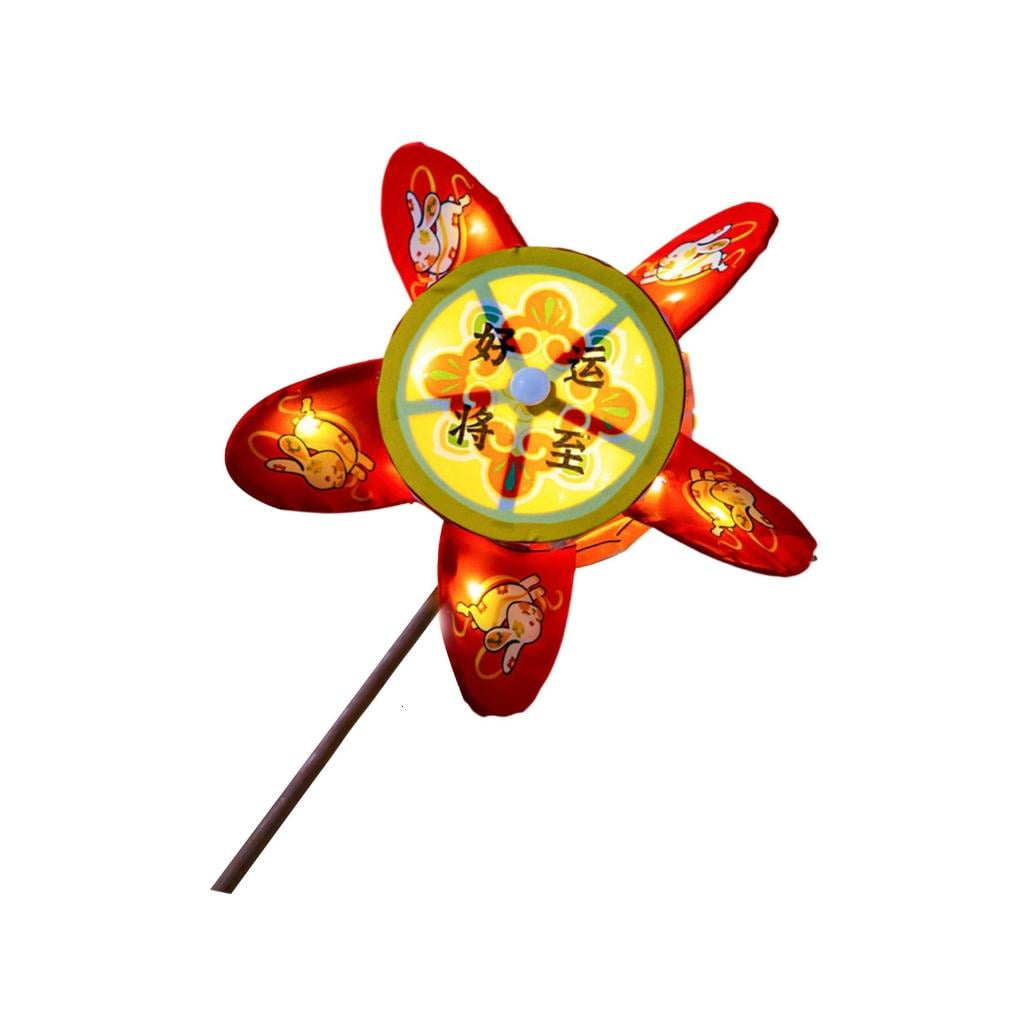 MOMOJIA Creative Lamp Craft Kits With Rotating Windmill Rabbit For ...
