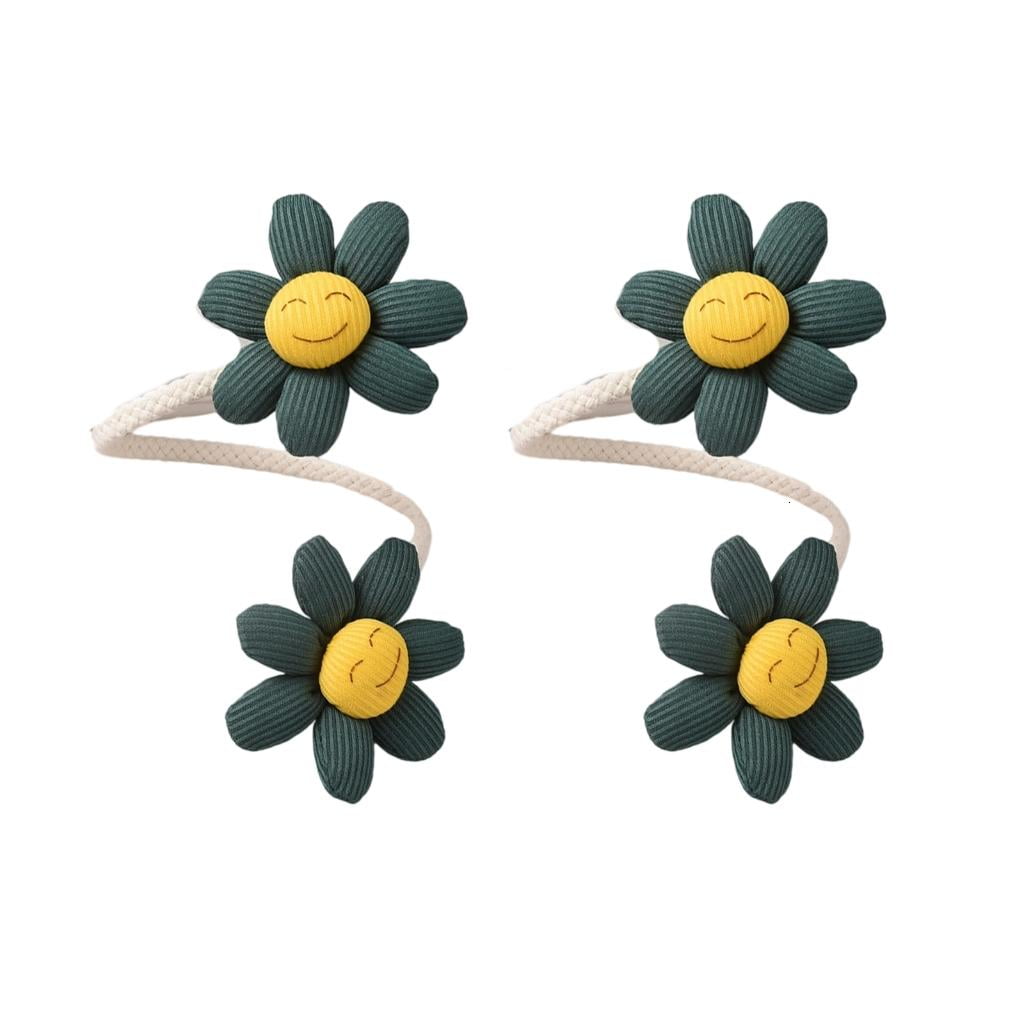 MOMOJIA Curtain Tiebacks Flower Window Curtain Bind Clips Decorative ...