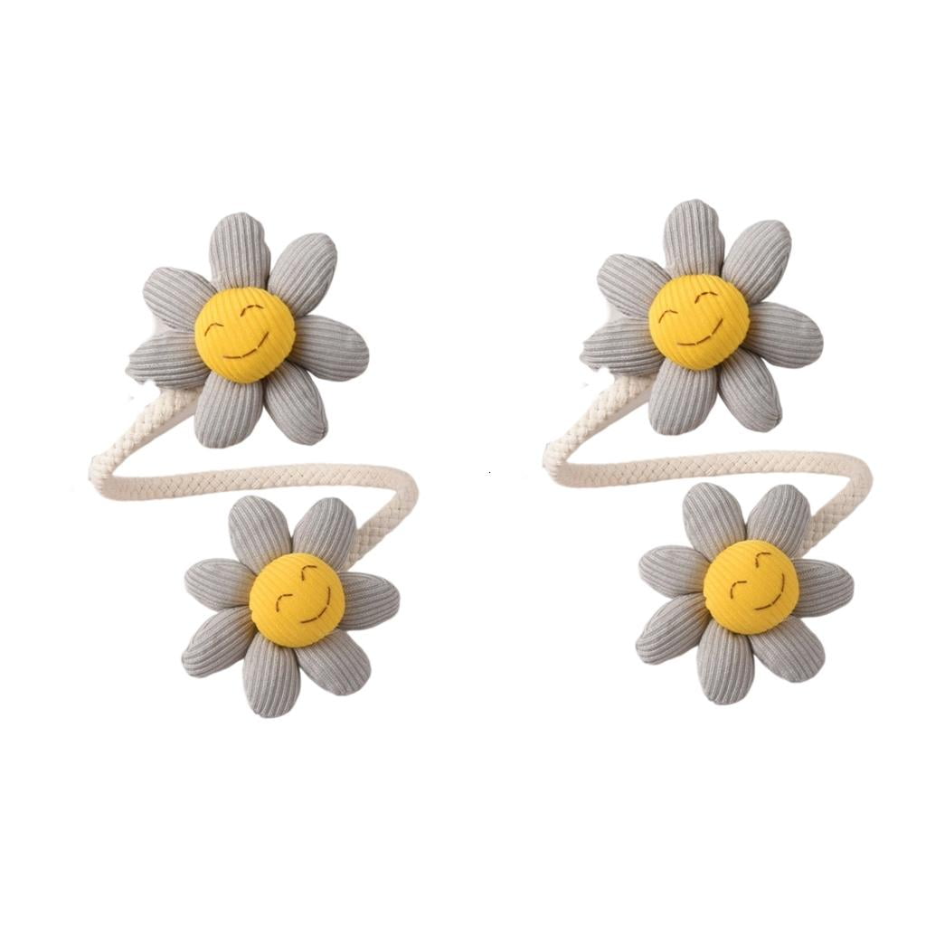 MOMOJIA Curtain Tiebacks Flower Window Curtain Bind Clips Decorative ...