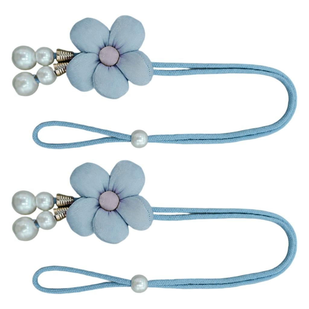 MOMOJIA Curtain Tiebacks Flower Window Curtain Bind Rope Decorative ...