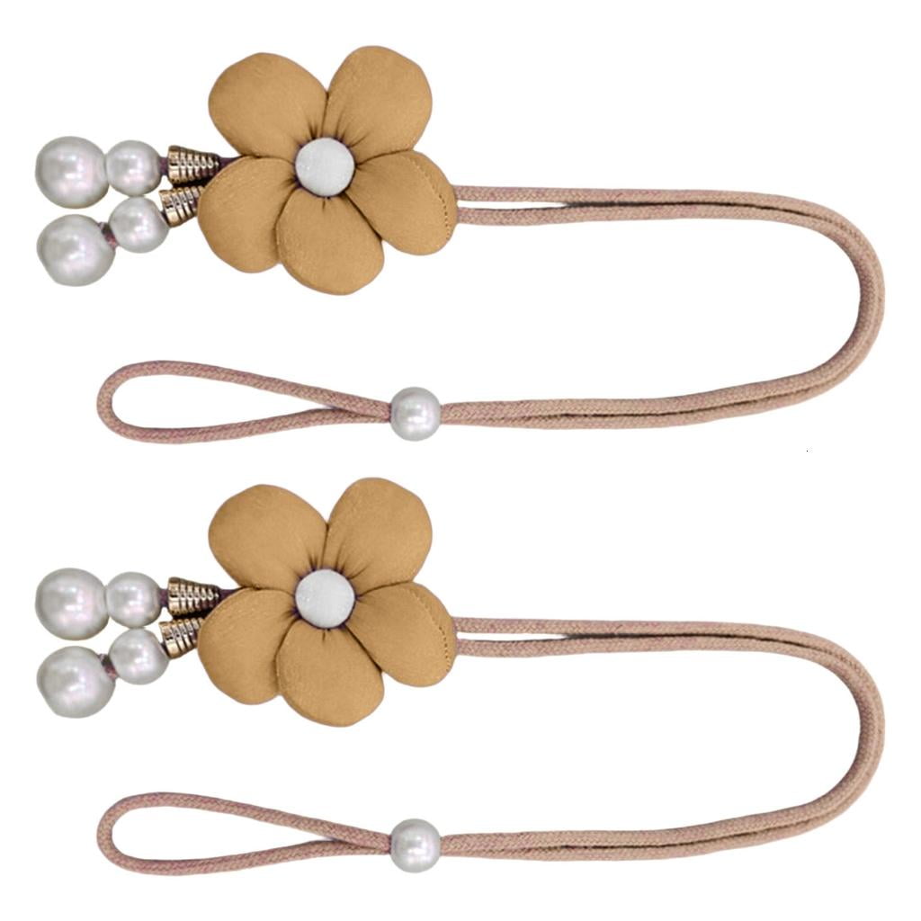 MOMOJIA Curtain Tiebacks Flower Window Curtain Bind Rope Decorative ...