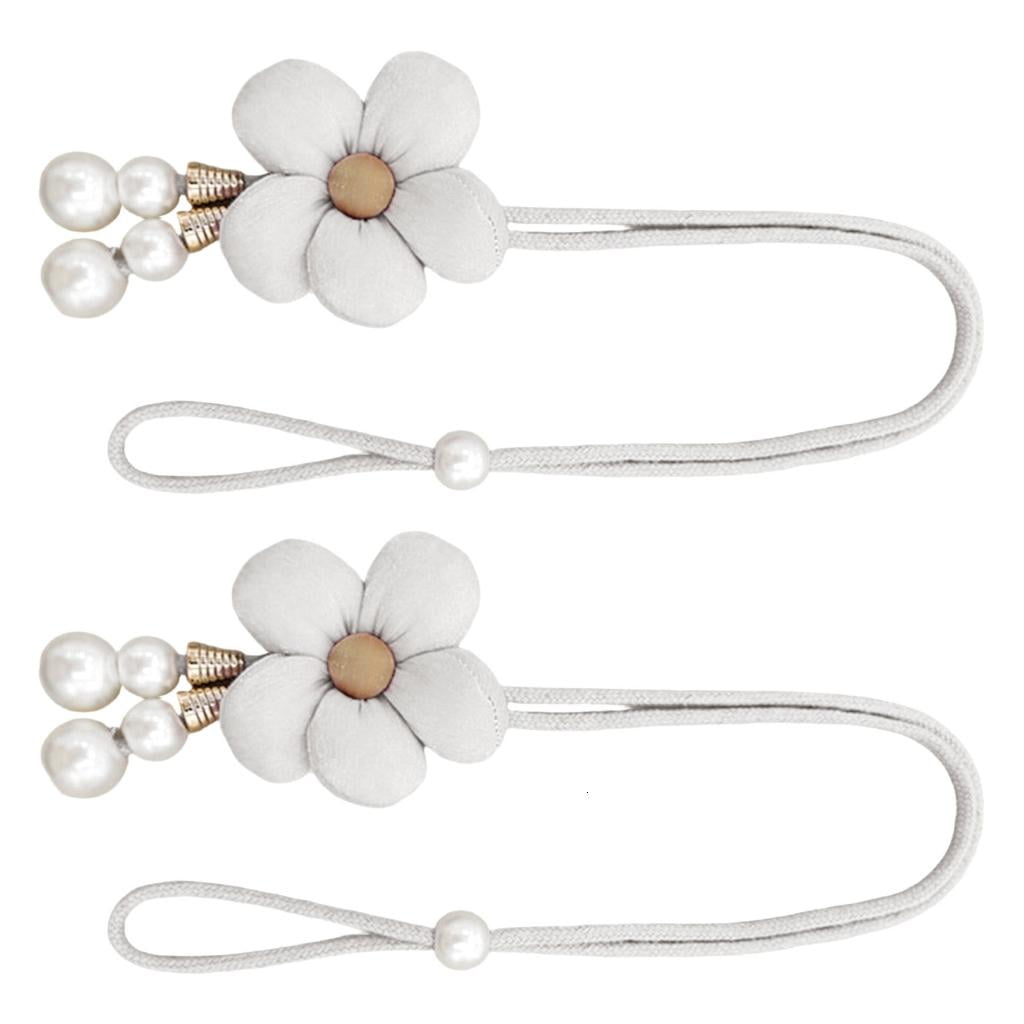 MOMOJIA Curtain Tiebacks Flower Window Curtain Bind Rope Decorative ...
