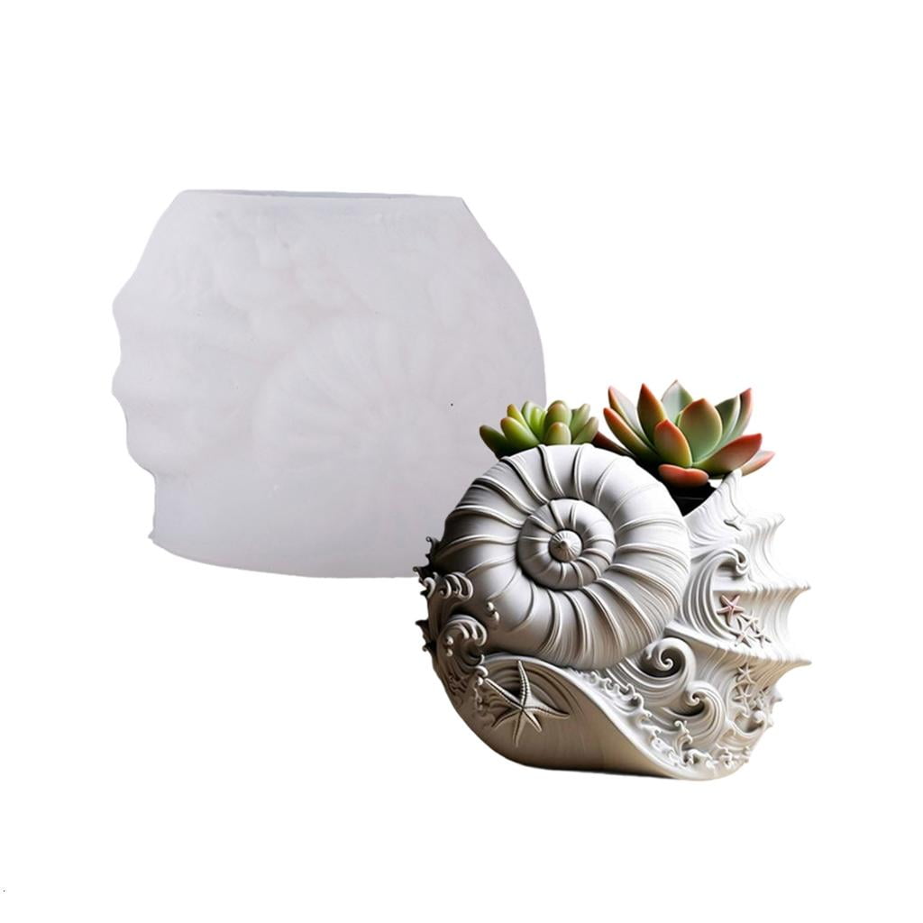 MOMOJIA Detailed Conch Shaped Silicone Mold DIY Resin Casting Jewelry ...