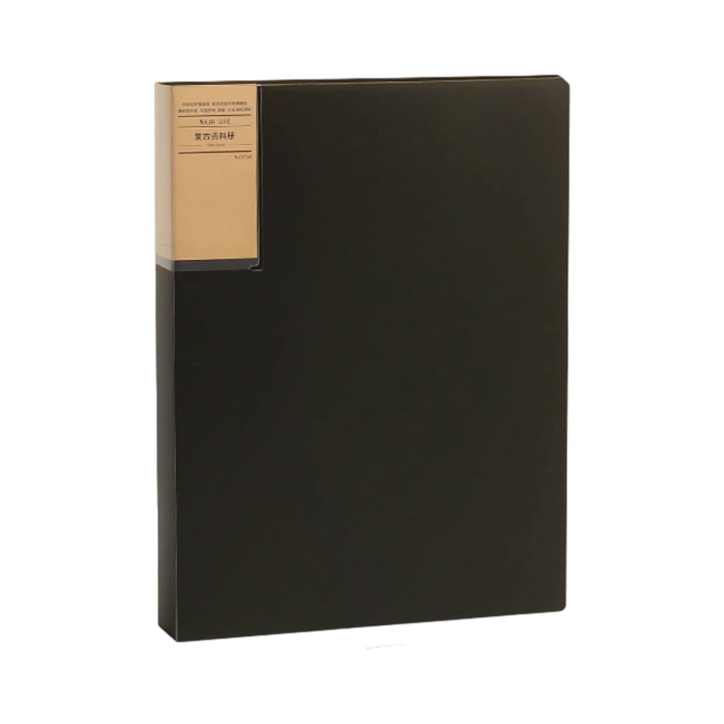 MOMOJIA Document Display Folder with Clear Protective Sleeve File ...