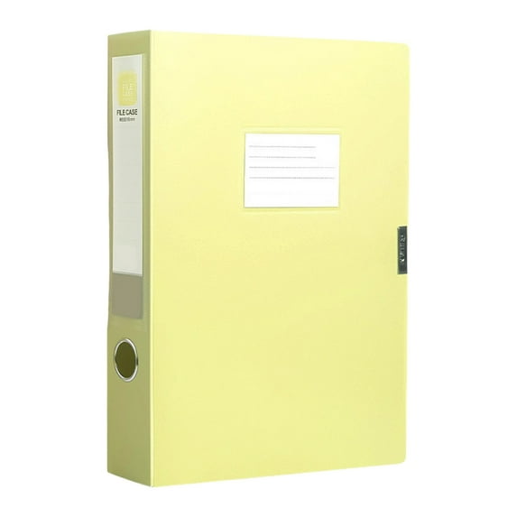 MOMOJIA Document Filling Box with Label Window Waterproof Plastic File ...