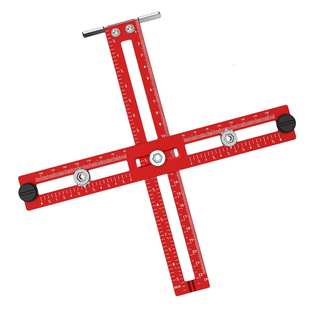 MOMOJIA Drill Locators Tool Adjustable Positioning Ruler for Cabinet ...