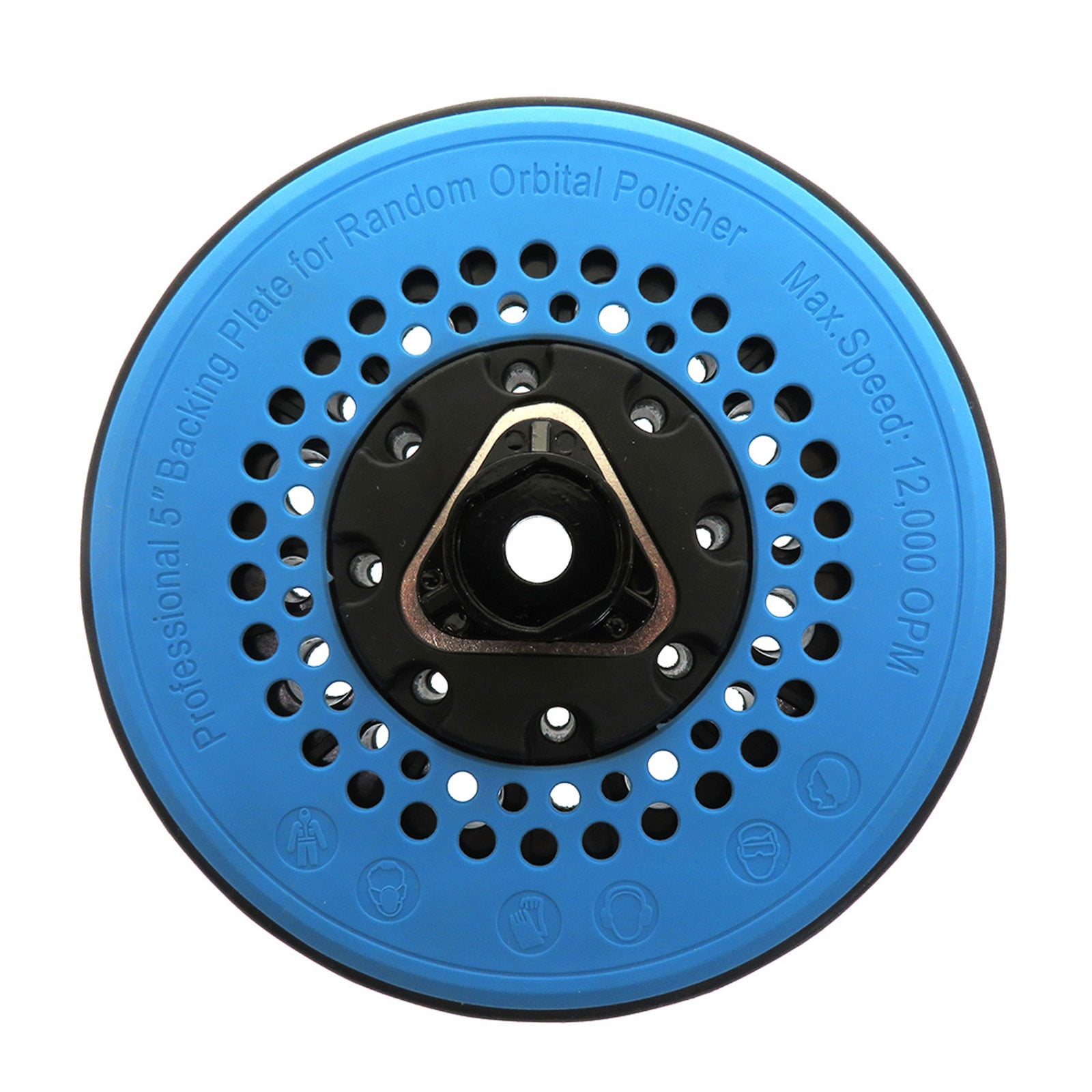 MOMOJIA Dust Free Backing Pad 5 Inch 49 Hole Hook and Loop Sanding Pad ...