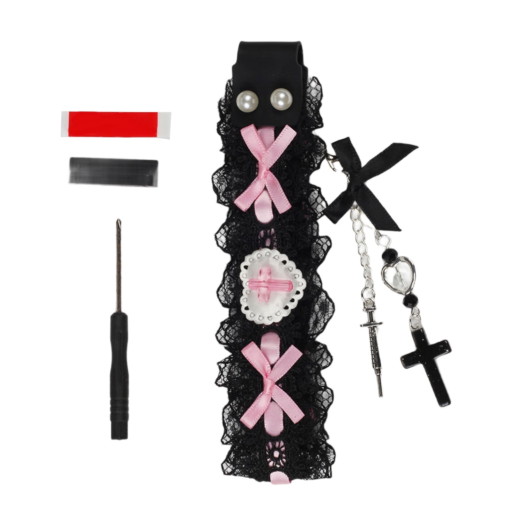 MOMOJIA Easy To Carry Lace Fabric Keyboard Strap Adhesive Keyboard ...