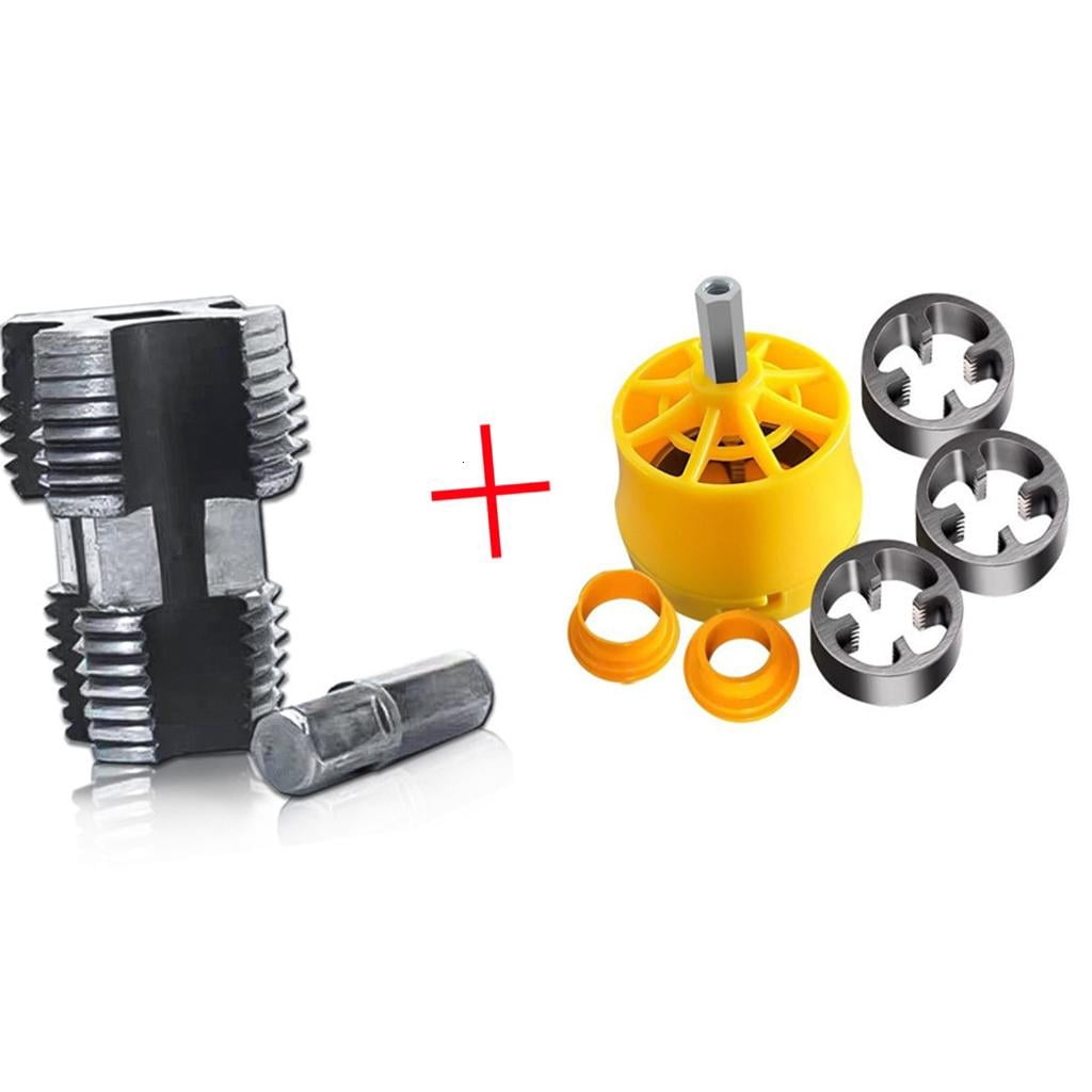 MOMOJIA Electric Drill Compatible Pipe Threading Kit PVC Pipe Threader ...