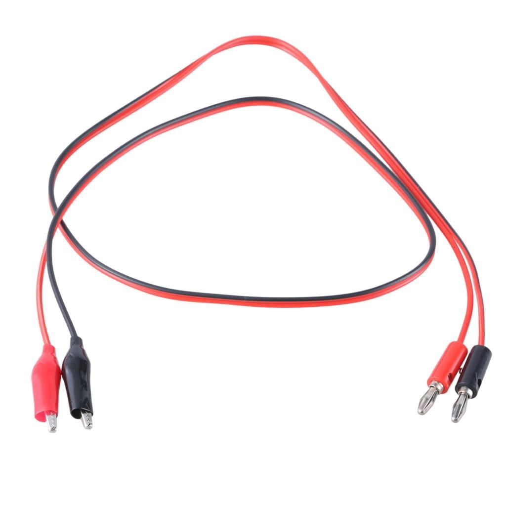 MOMOJIA Electric Jumper Wire Power Test Cable Double Ended Alligators ...