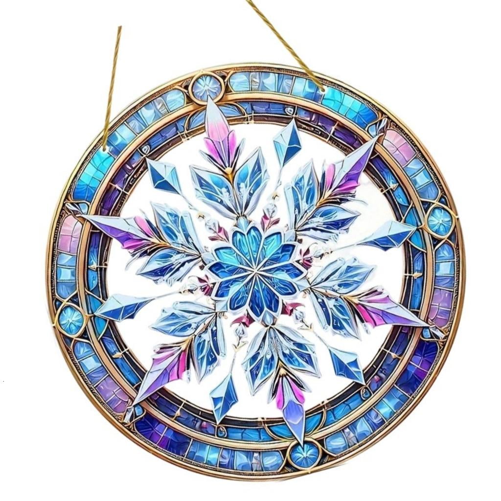 MOMOJIA Elegant Acrylic Sun Catcher Christmas Decoration Window Hanging ...