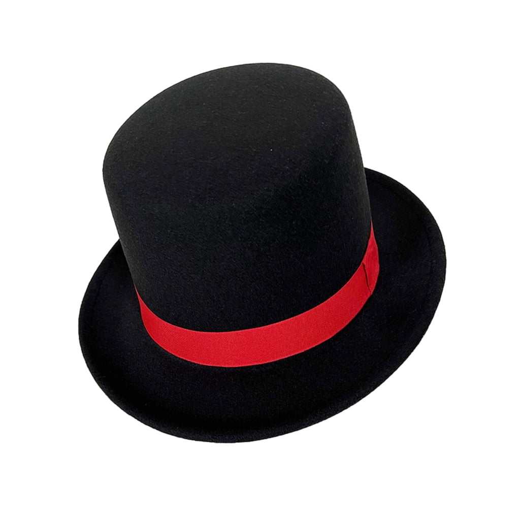 MOMOJIA Elegant British Style Trilby Hat Flat Top Felt Hat for ...