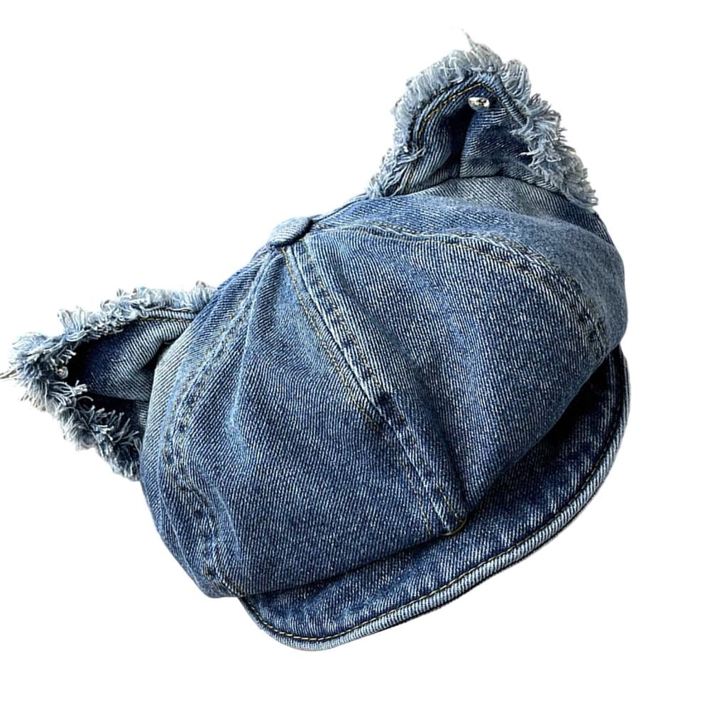 MOMOJIA Elegant Cotton Eight Angled Hat With Pliable Ear Molded Border ...