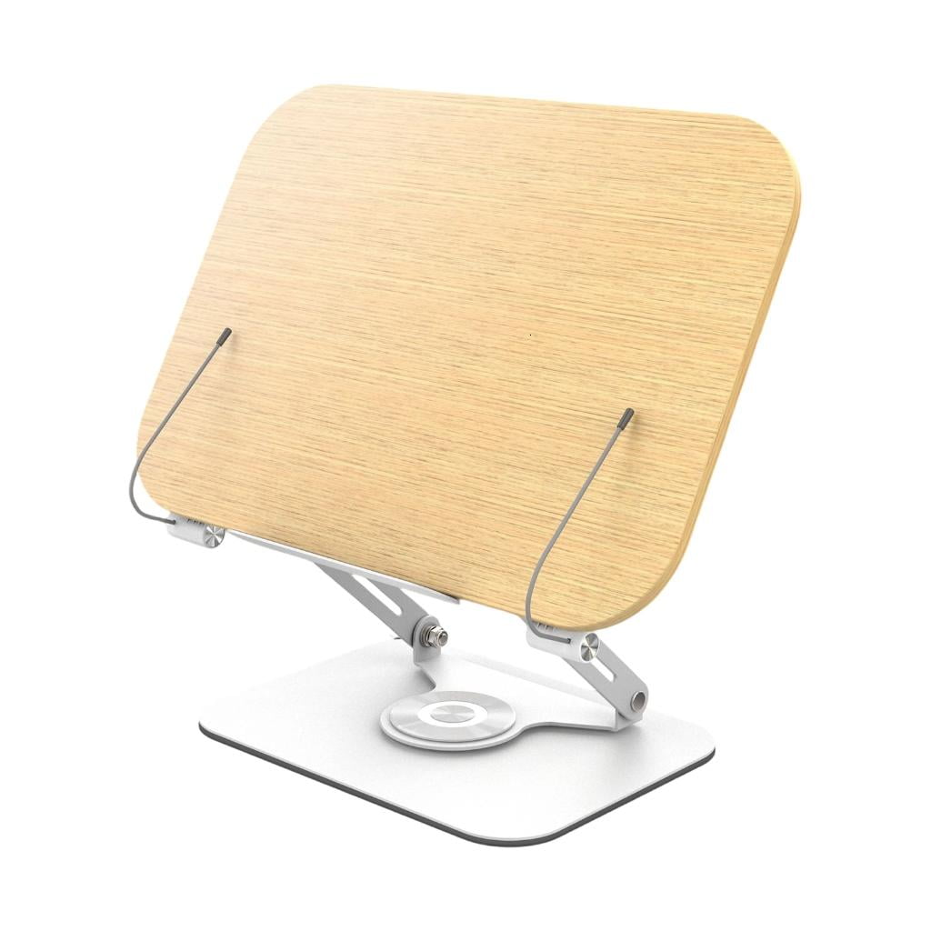 MOMOJIA Ergonomic Modifiable Book Owner Stand Highlighting 360 Turn ...