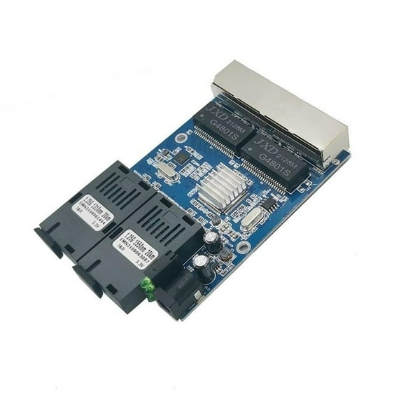 MOMOJIA Fiber Switcher 4 RJ45 UTP 4 RJ45 2G4E Gigabit Fiber Optically ...