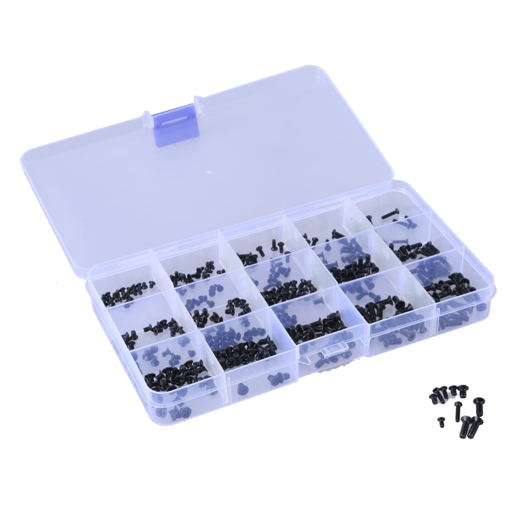 MOMOJIA Flat Head Screw Assortment Carbon Steel Hand Screw set 450pcs ...