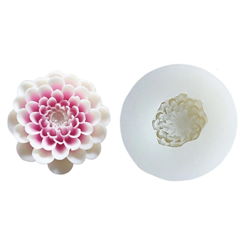 MOMOJIA Flower Silicone Molds Easy Demolding Heat Resistant for Candle ...