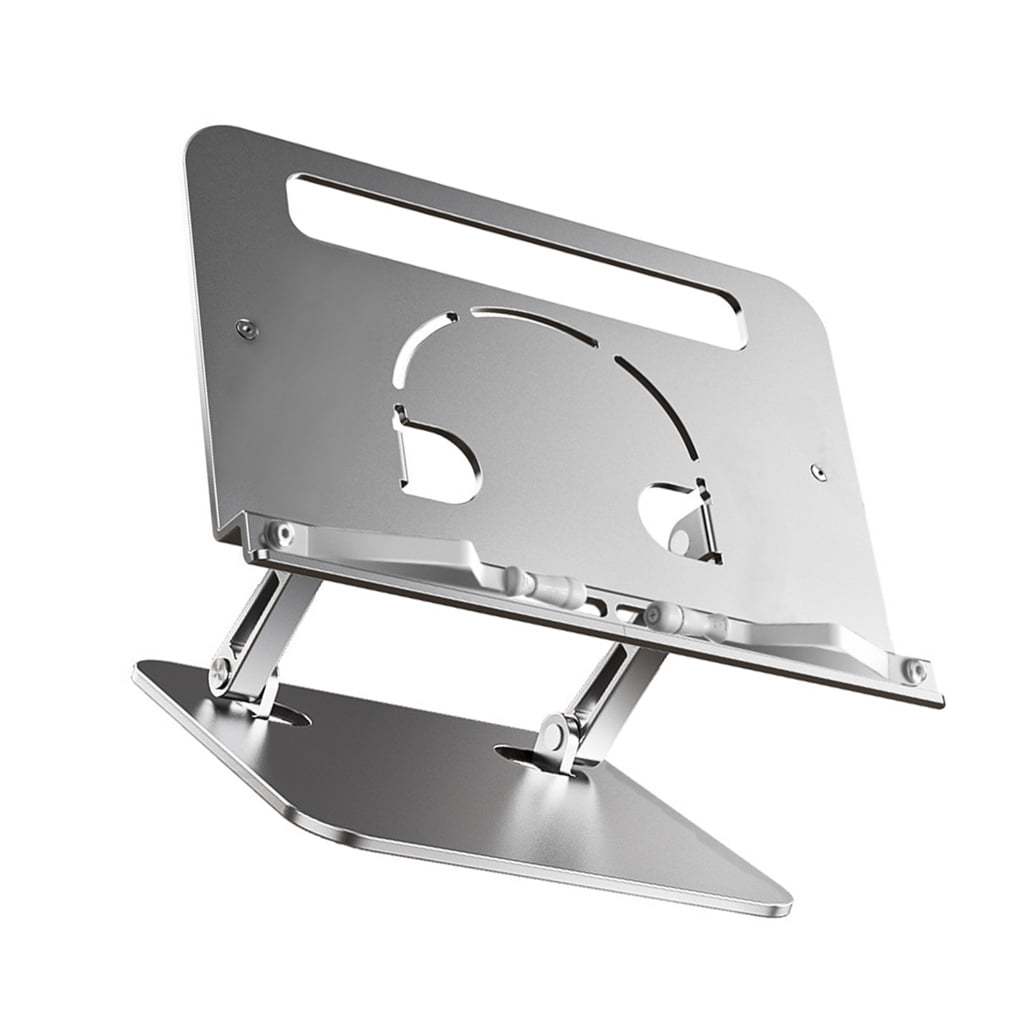 MOMOJIA Foldable Aluminum Laptop Stand Adjustable Ergonomic Risers for ...