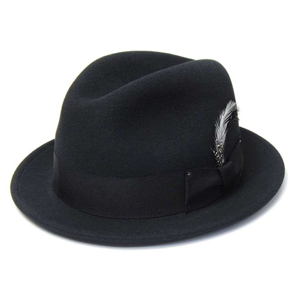 MOMOJIA French Style Trilby Hat Ribbon Hat Band Fedoras Hat for Female ...