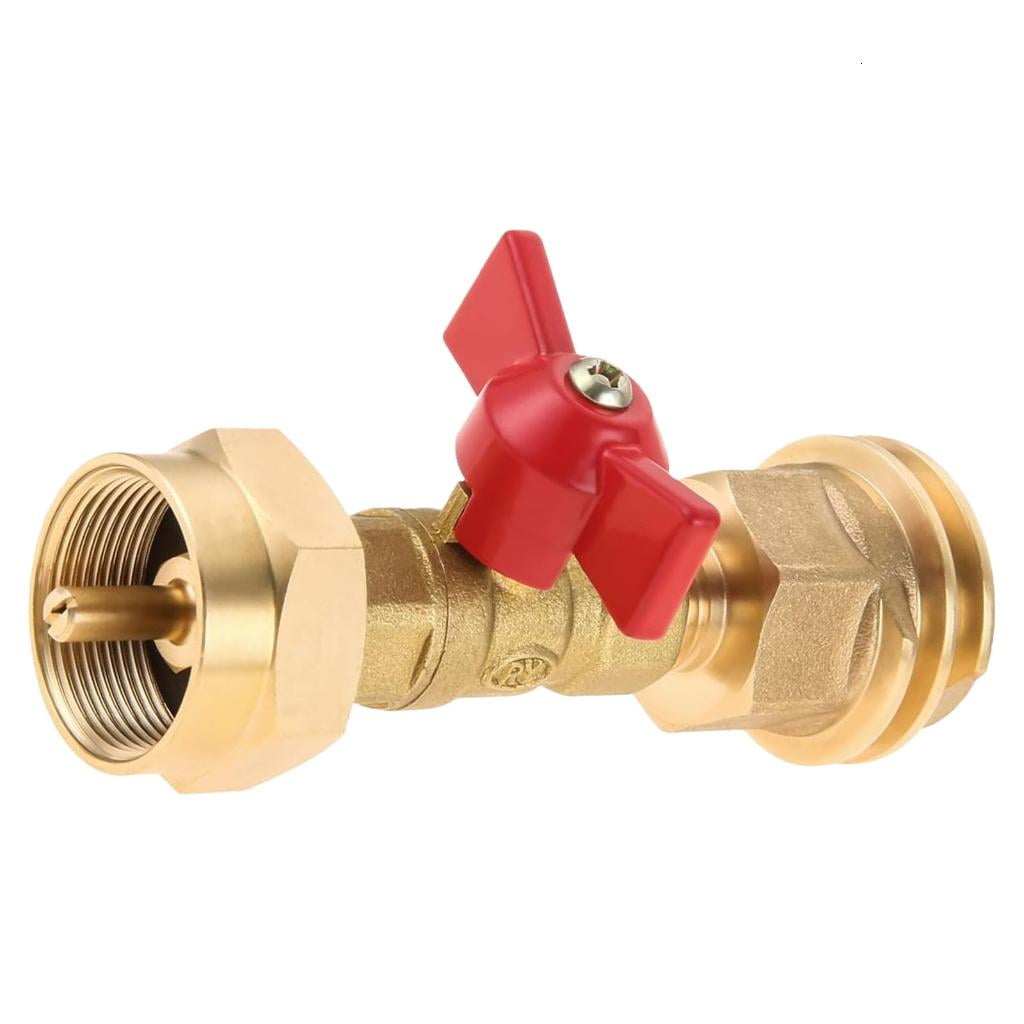 MOMOJIA Gas Cylinders Metal Adapter 1/4Inch Ball Valves Quick Connect ...