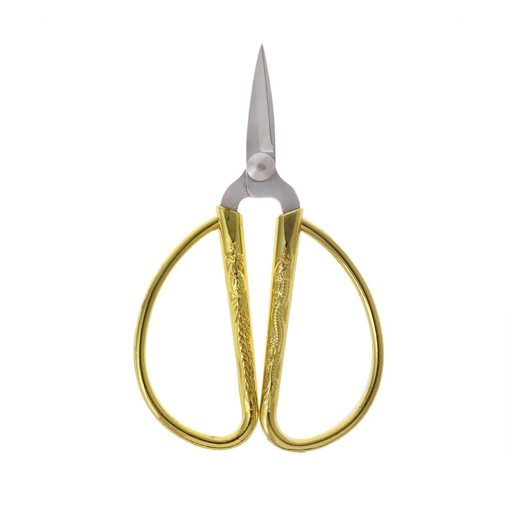 MOMOJIA Golden Wedding Scissors Shears with Beautiful Chinese Dragon ...