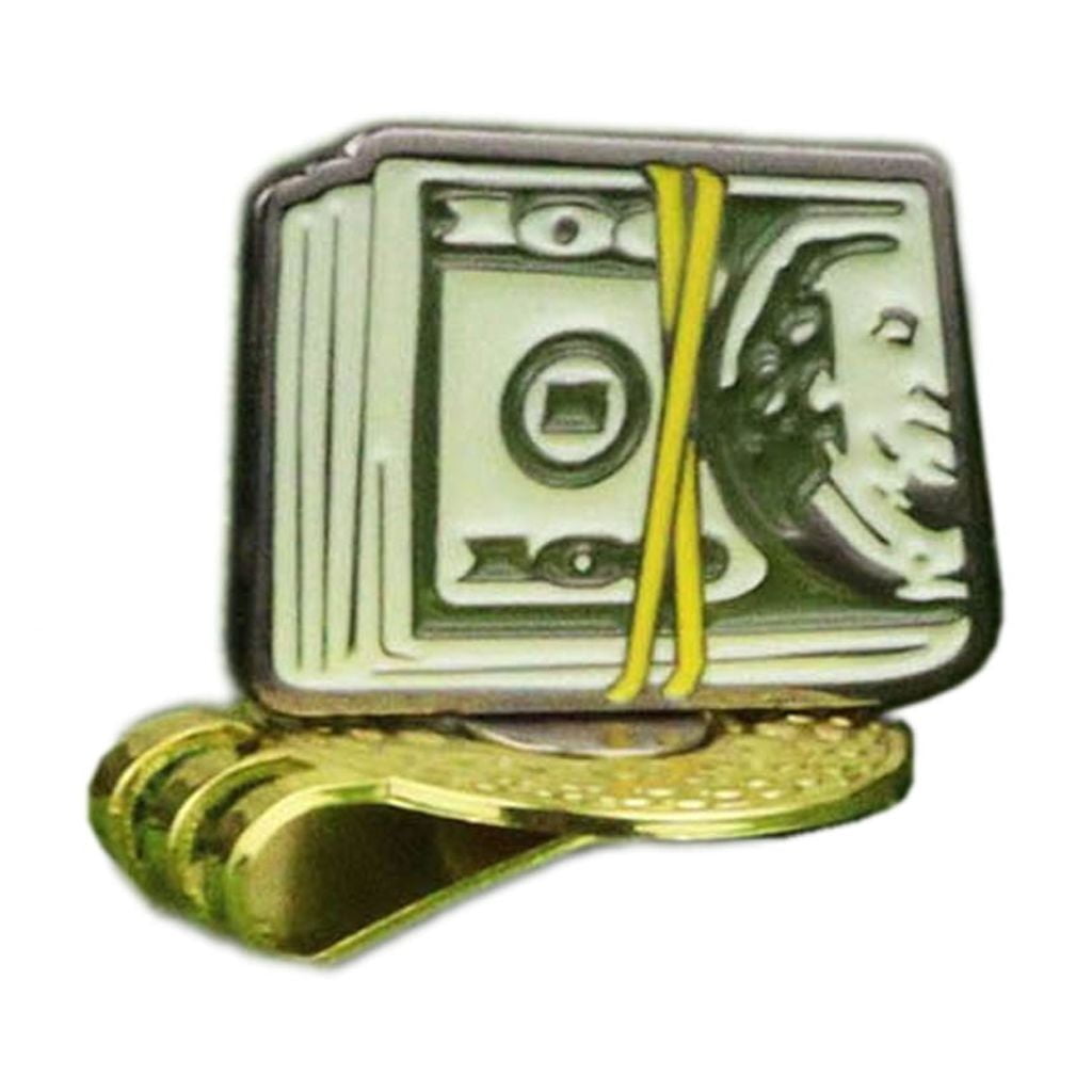 MOMOJIA Golf Putting Alignment Aiming Cap Clip Dollar Bill Metal ...