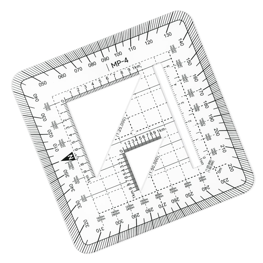 MOMOJIA Gridded Coordinate Protractor Measuring Tool with Gridded ...
