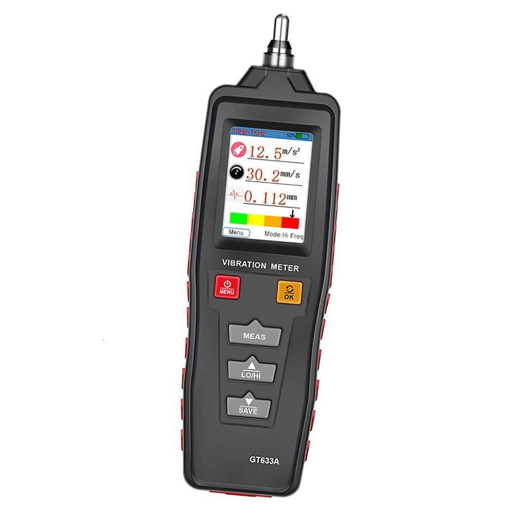 MOMOJIA Handheld Vibration Meter Digital Vibration Measuring Tool ...