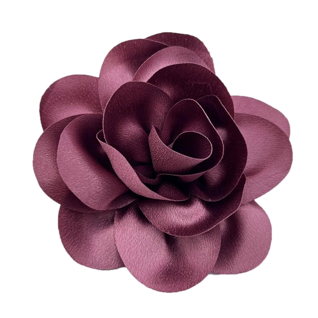 MOMOJIA Handmade Lapel Pin Jewelry Beautiful Satins Flower Brooch Pin ...