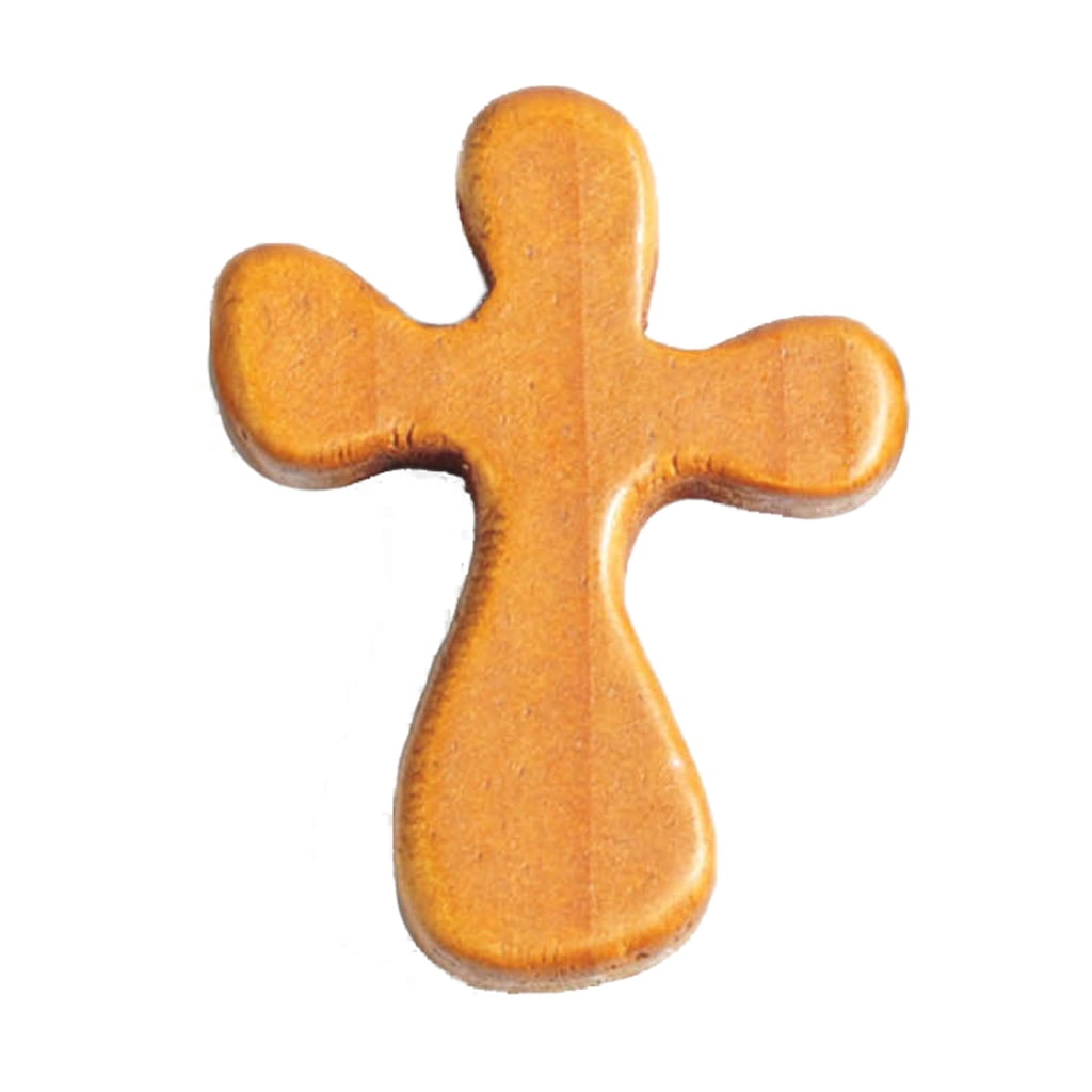 MOMOJIA Handmade Wood Holding Cross Pocket Crosses Portable Comfort ...