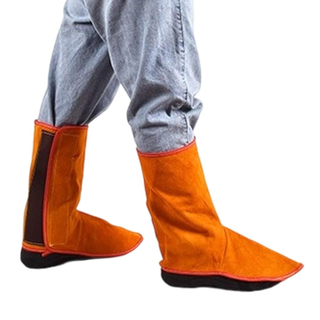 MOMOJIA Heat Resistant Welding Boot Covers1eatherWelding Spats Welding ...