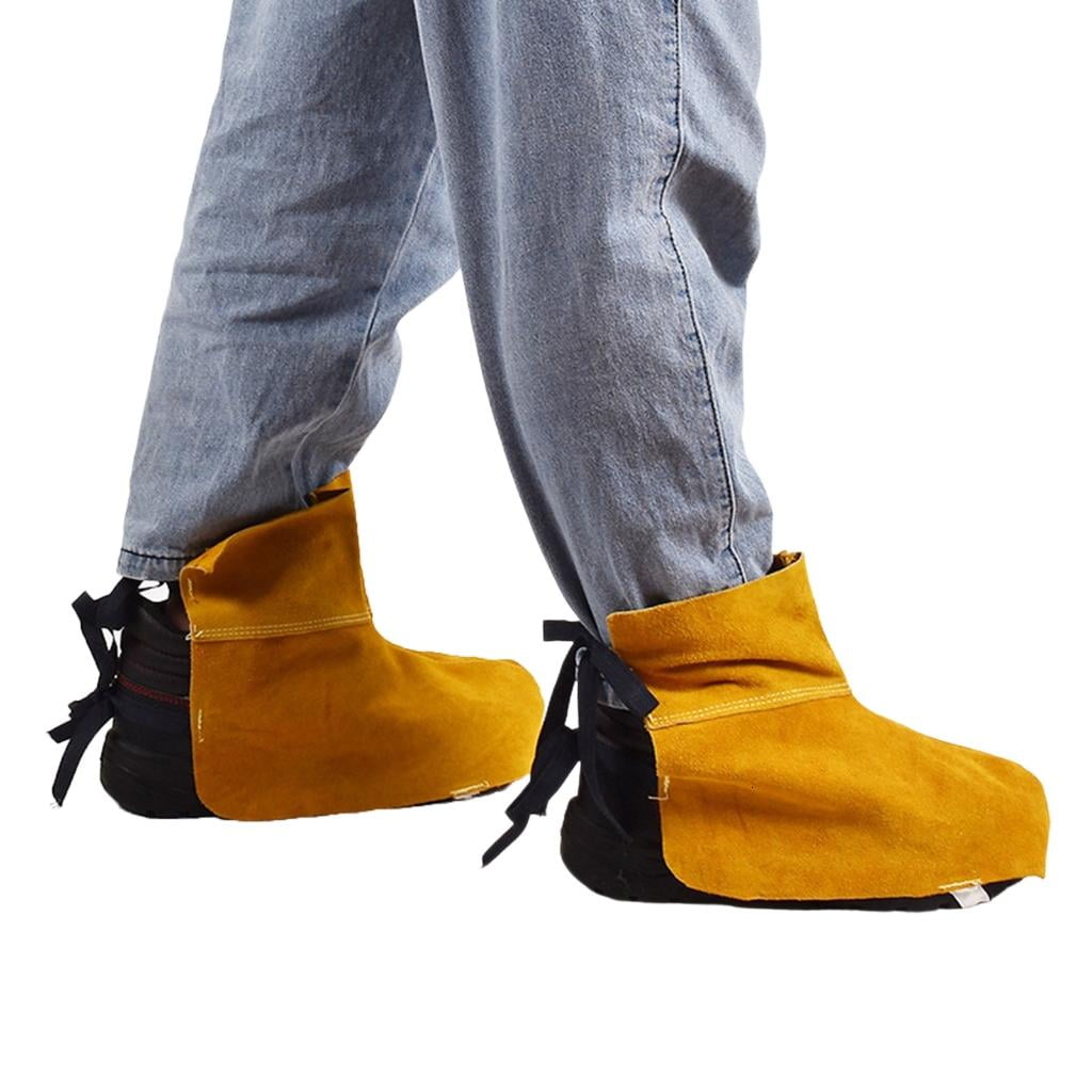 MOMOJIA Heat Resistant Welding Boot Covers1eatherWelding Spats Welding ...