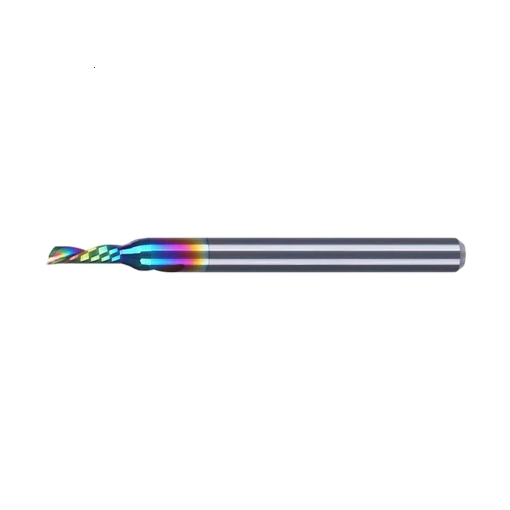 MOMOJIA High Efficiency Coated Left Handed Single Flute Helical End ...