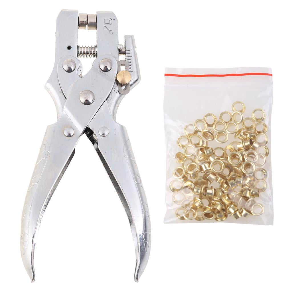 MOMOJIA Home Leather Hole Punch Hand Pliers Belt Holes Puncher Tool ...