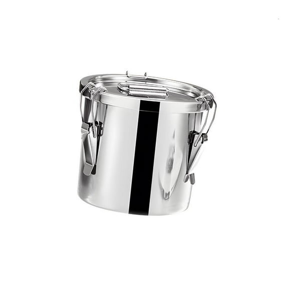 MOMOJIA Industrial 6L Nonrust Steel Sealed Bin Food Grade Materials ...