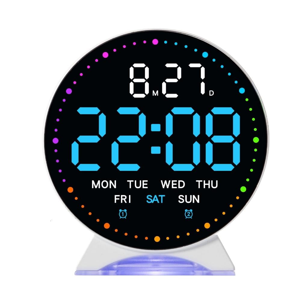 MOMOJIA LED Digital Alarm Clock with 3 Brightness Dimmer Alarm Sound ...