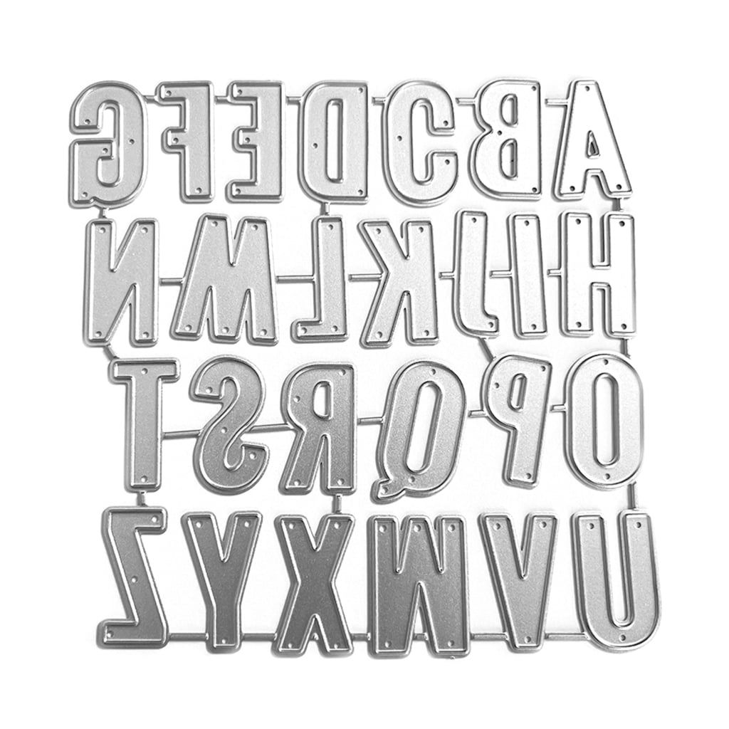 MOMOJIA Letter Number Metal Cutting Dies DIY Carbon Steel Embossing ...