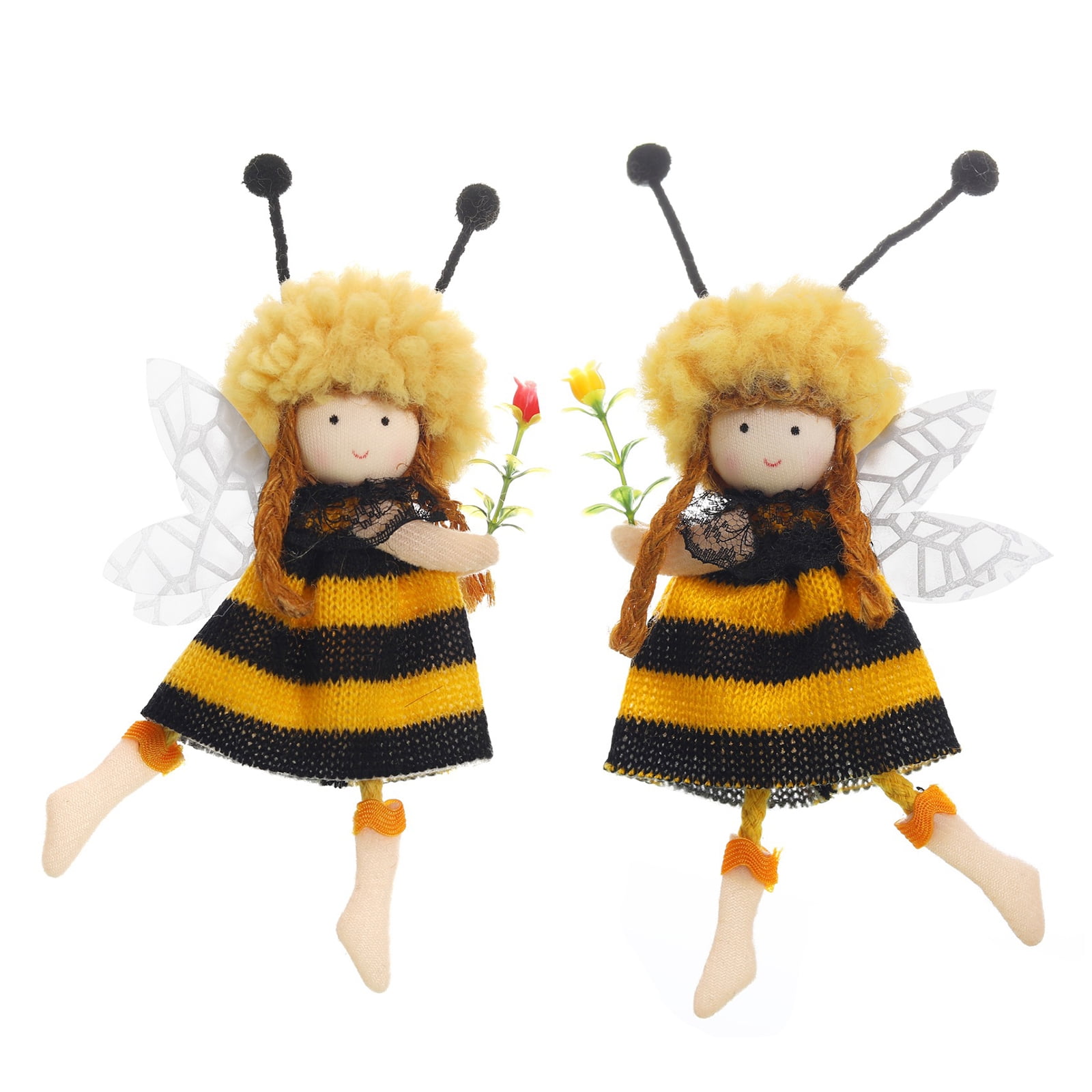 MOMOJIA Lovely Bee Angel Girl Pendant Oranments Spring Summer Farmhouse ...