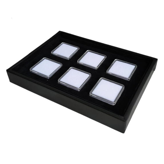 MOMOJIA Memory Foam Lined Square Jewelry Organizers Box For Delicate ...