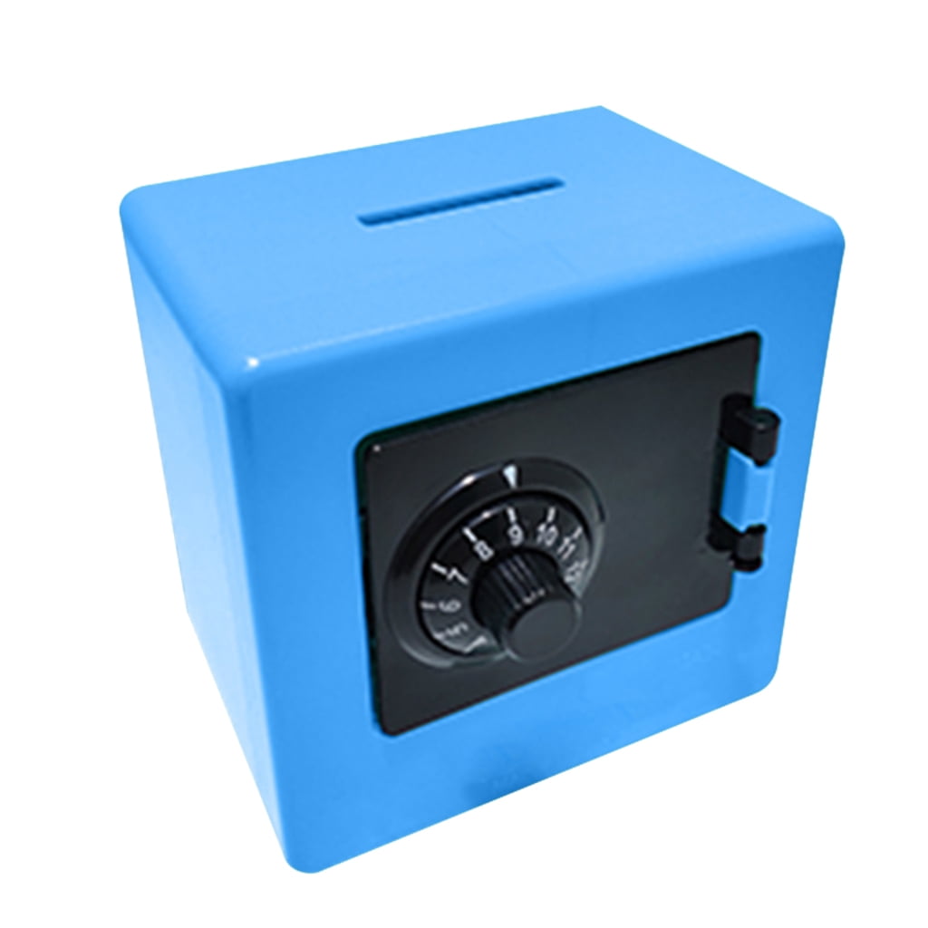MOMOJIA Mini Money Boxes Combination Lock Change Coin Saving Banknote ...