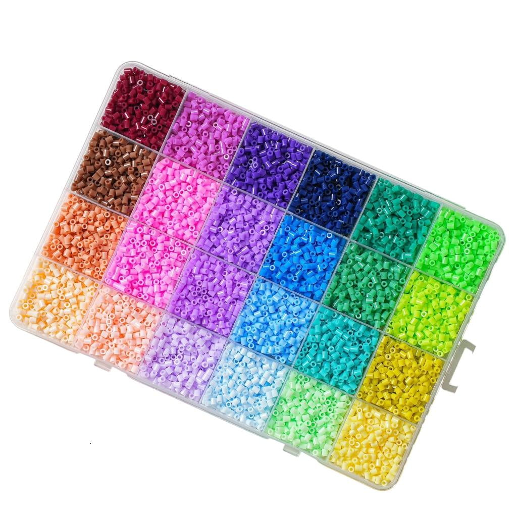 MOMOJIA Multicolored Sorting Puzzle Bead Set With 24 Grids Storage Case ...
