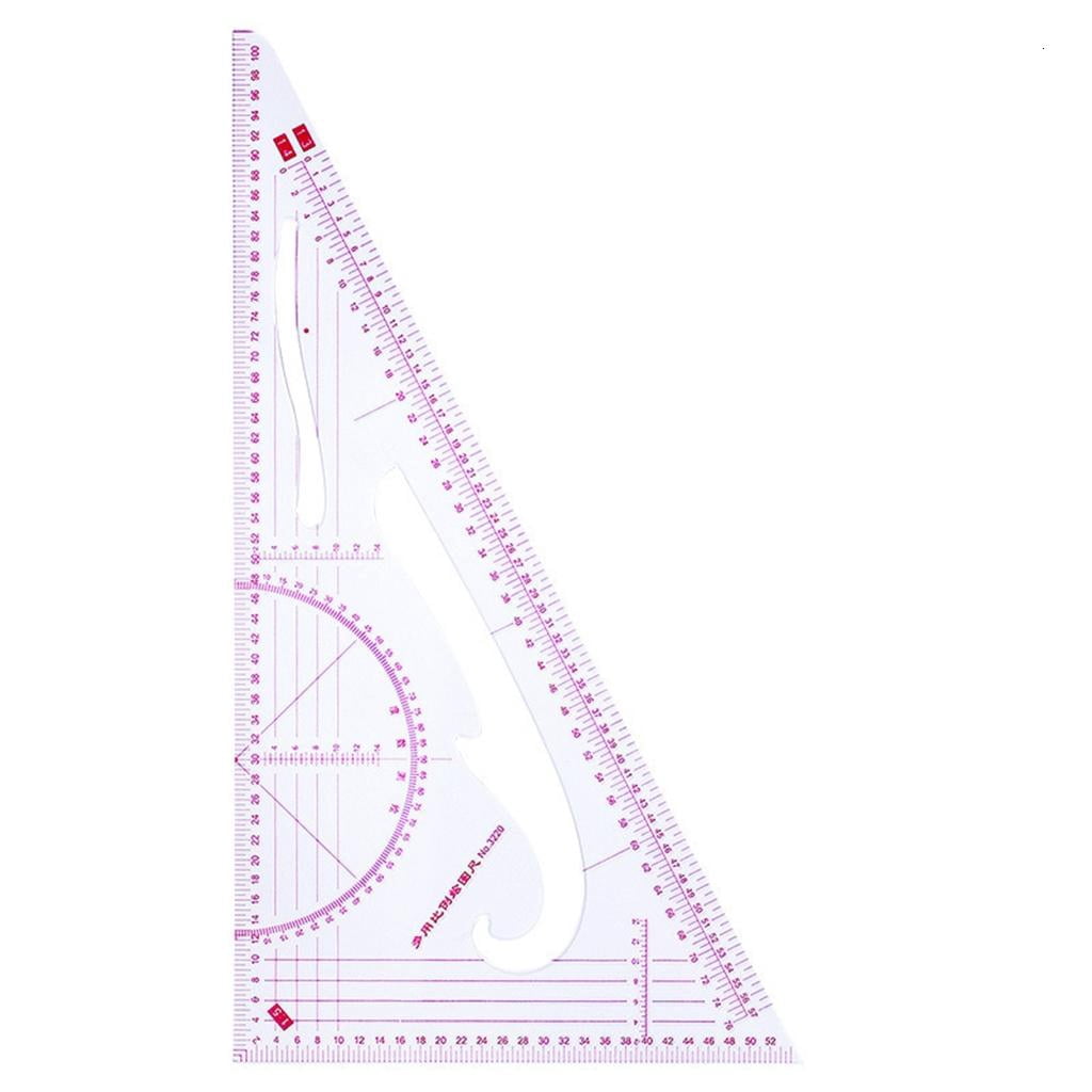MOMOJIA Multifunctional Patchwork Ruler French Curved Ruler Clear Scale ...