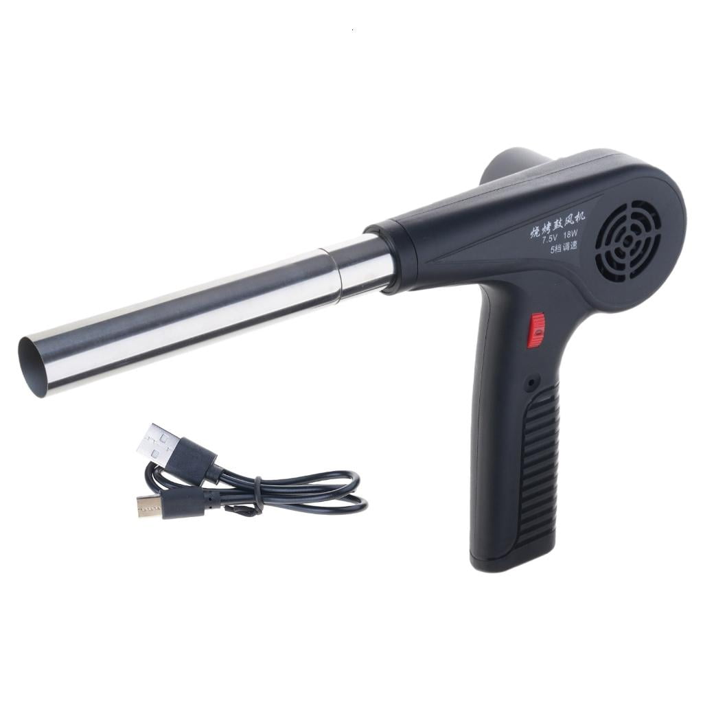 MOMOJIA Outdoor Cooking Portable Electric BBQ Ventilator Handheld Air ...