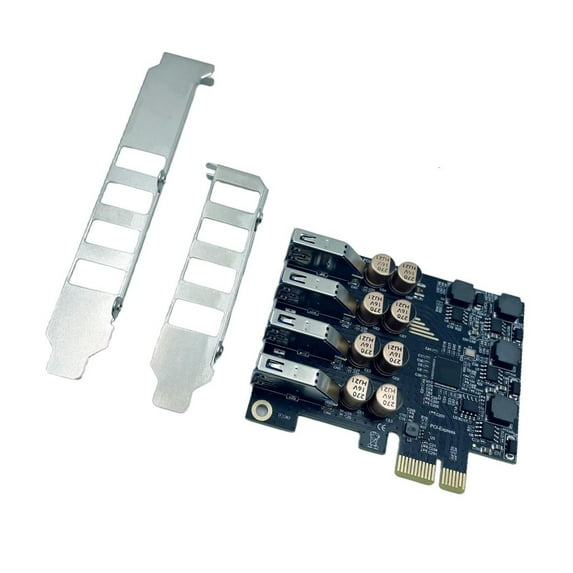 MOMOJIA PCIe to 4 Port USB 4Pin Power 5Gbps PCIE Expansion Card USB3.2 ...