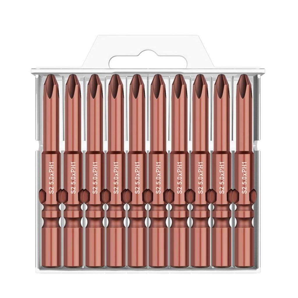 MOMOJIA PH0 PH1 PH2 Crossing Head Screwdriver Bit Steel 1/4Inch Hex ...