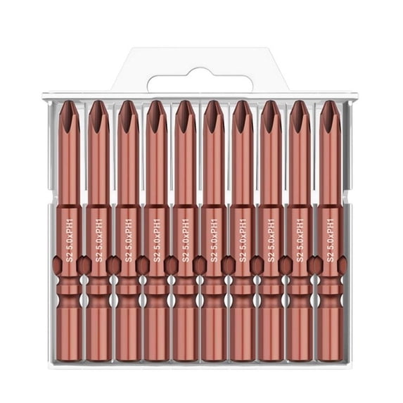 MOMOJIA PH0 PH1 PH2 Crossing Head Screwdriver Bit Steel 1/4Inch Hex ...