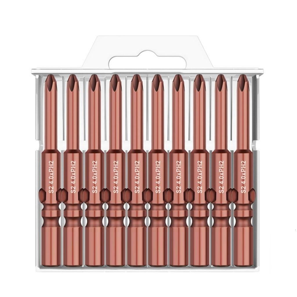 MOMOJIA PH0 PH1 PH2 Crossing Head Screwdriver Bit Steel 1/4Inch Hex ...