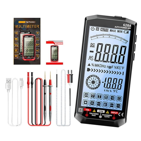 MOMOJIA Pack of 1 Multifunctional Digital Multimeter Including Auto ...